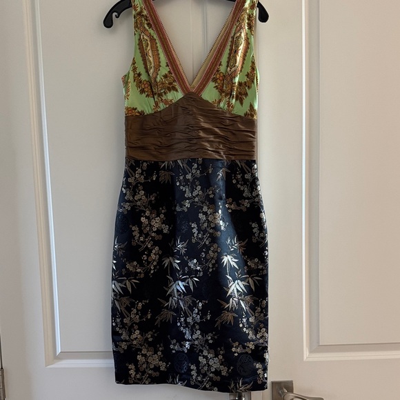 Phoebe Couture | Dresses | Nwt Phoebe Couture Green And Brown Floral ...